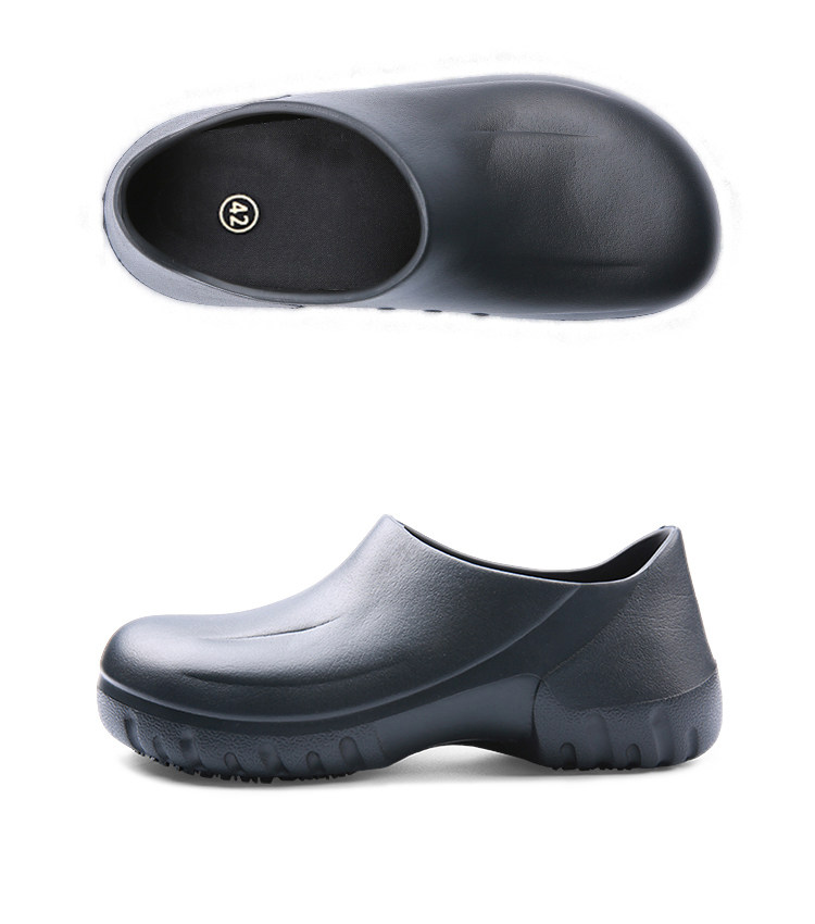 跨境厨房防滑鞋酒店餐厅工作鞋防水防油防滑劳保鞋舒适 EVA厨师鞋-阿里巴巴