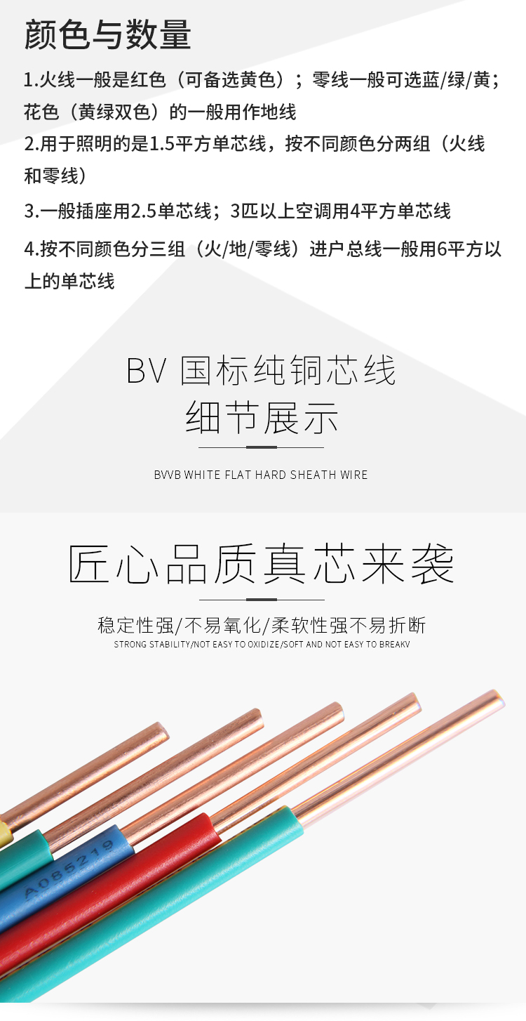 上海起帆牌电线电缆ZC-BV1.5平方-16平方家装单股国标阻燃硬线-阿里巴巴