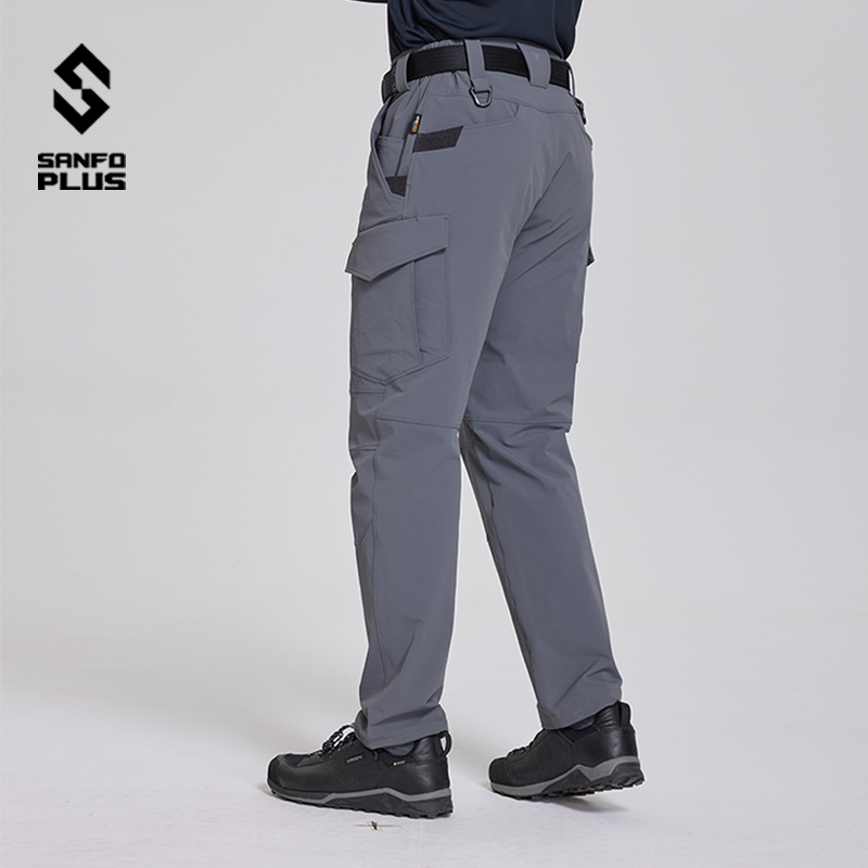 三夫户外SANFO PLUS游侠双面织防风防泼水男户外宽松弹力软壳长裤：野营探险必备神器！-速干裤-淘宝好物网