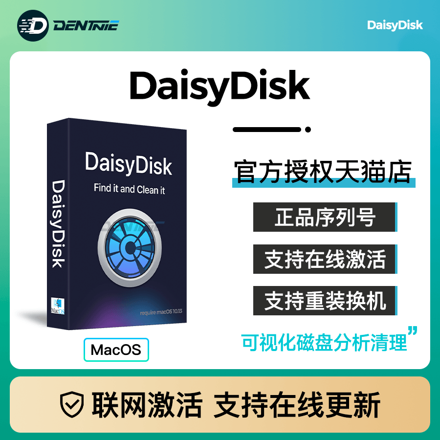 🚀揭秘！DaisyDisk - 你的Mac硬盘空间管理神器🔍-软件cd-key/序列号-淘宝好物网