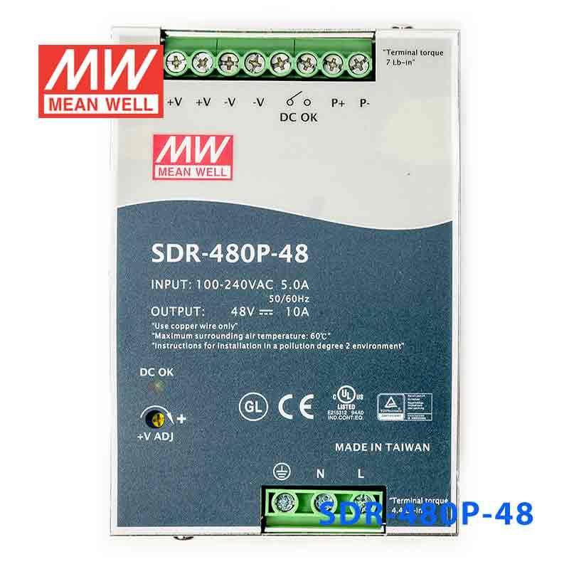 明纬SDR-480P-48导轨电源：10A输出背后的工业级平衡术_电源_淘宝数码网