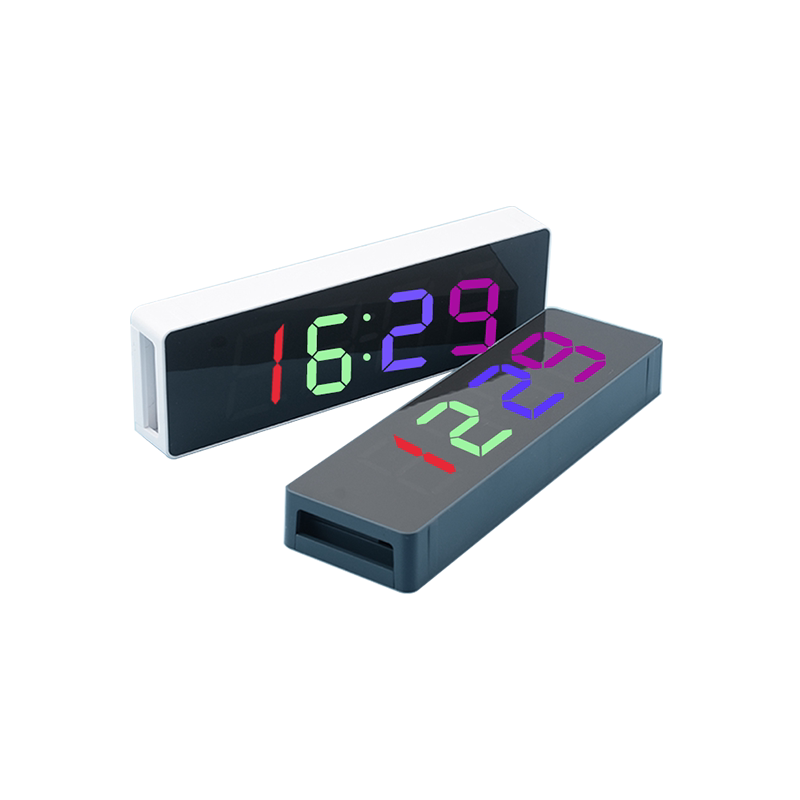 Colorful Digital Electronic Clock DIY Kit RGB Clock Microcontroller ...