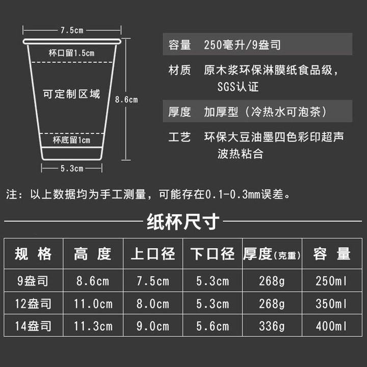 Купить Одноразовые чашка Бумажный стакан сделанный на заказ чашки ...