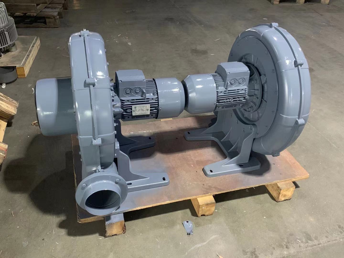 塑料颗粒烘干送风机TB150-10吹料中压鼓风机 7.5KW铝合金蜗壳风机-阿里巴巴