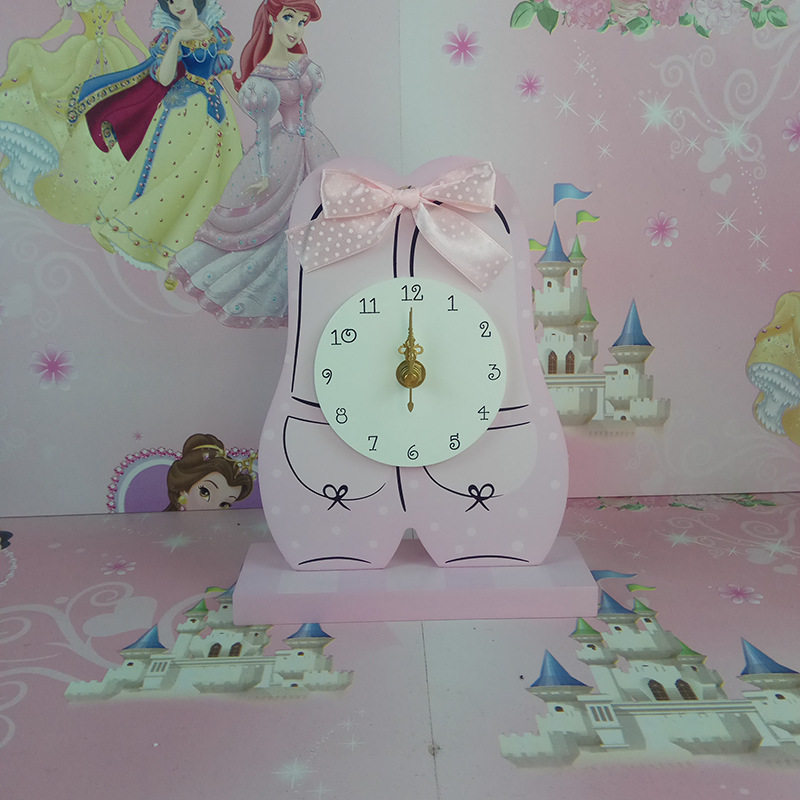 [USD 25.95] Table Clock Princess Shoes Clock Pendulum Girls Room ...