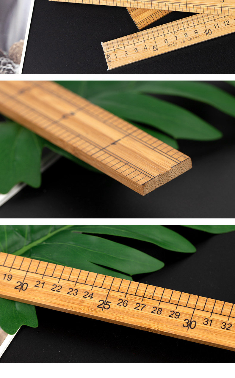 Bamboo ruler, three wooden meter ruler, clothing, city ruler, tailor ruler