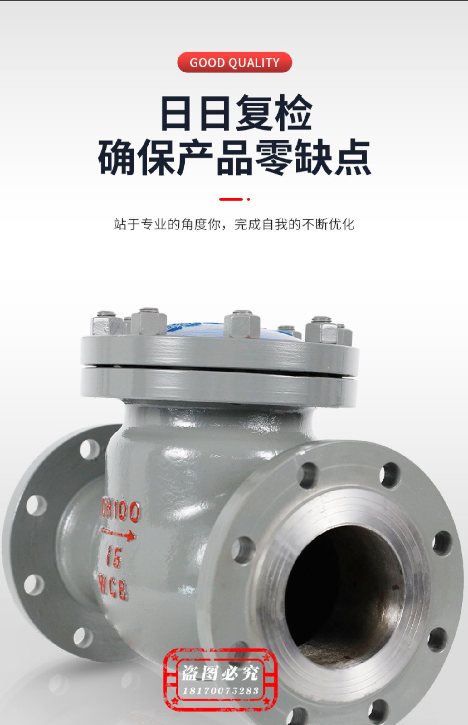 法兰旋启式止回阀H44H-16C铸钢卧式逆向阀蒸汽止逆阀DN150DN100-阿里巴巴