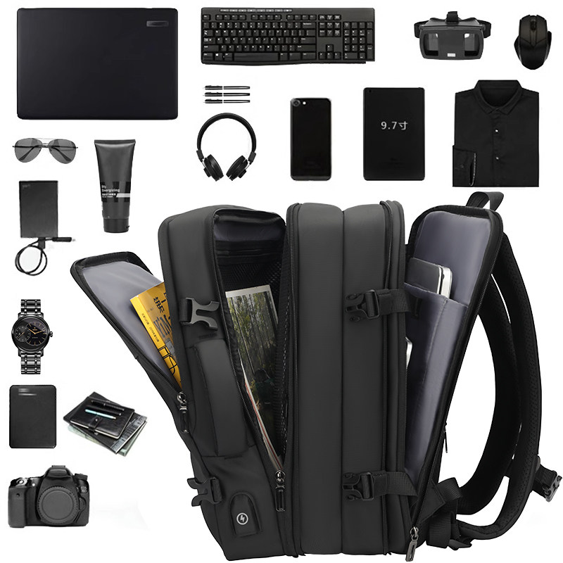 SWICKY Backpack Men's Business Backpack Large Capacity Expansion ...