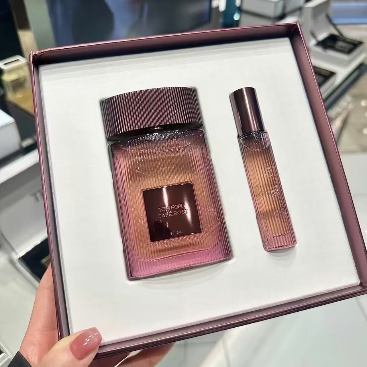 💖 Tom ford coffee rose perfume set, 50ml+10ml 💕