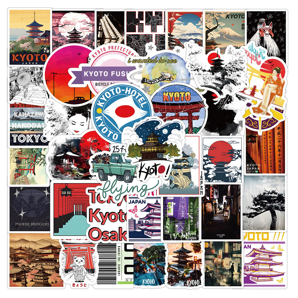200 kyoto cultural stickers, how to make your living space artsy and ...