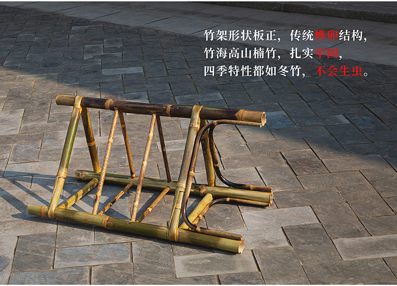 竹架子置物架三角蔬菜架竹编筲箕簸箕架子市井火锅菜架多层三脚架-阿里巴巴