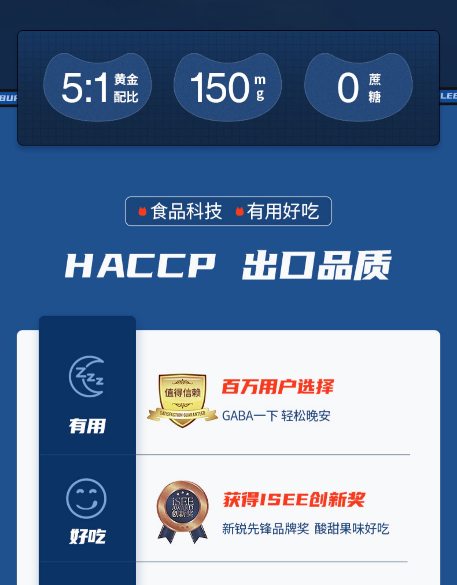 BUFFX GABA Kẹo dẻo Ngủ Kẹo GABA Ngủ Ngon Đường Melatonin Kẹo Cao Su Tốt Cho Sức Khỏe - Xuất Nhập ...