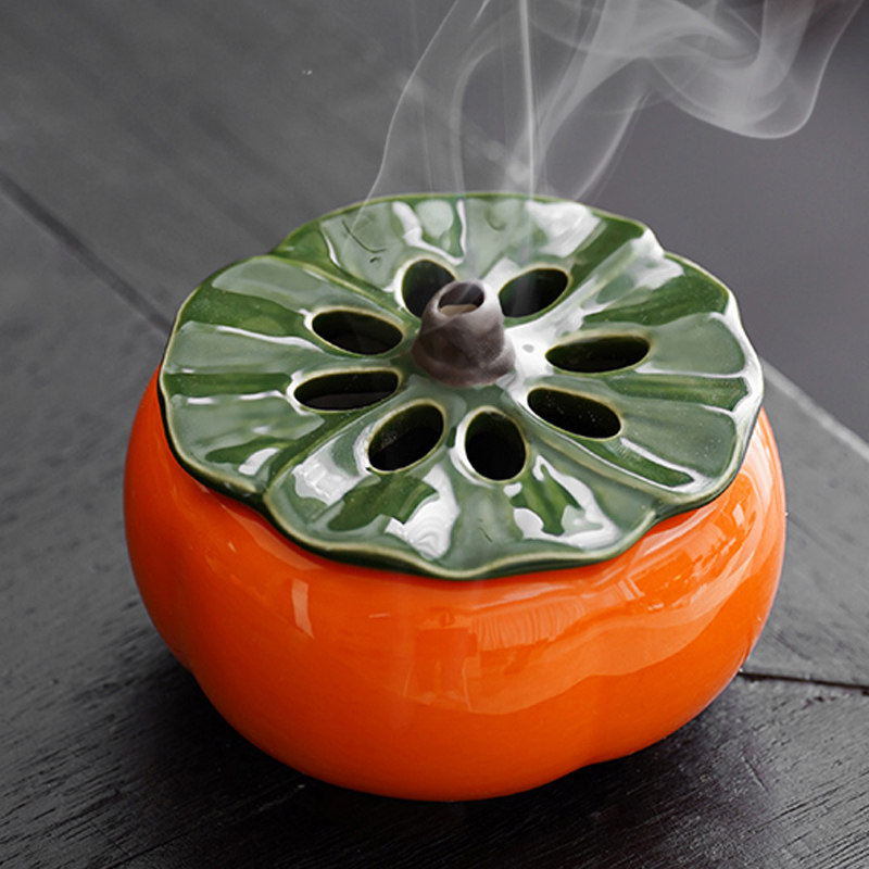 🌿 A touch of tradition: persimmon coil incense burner, infuse every ...