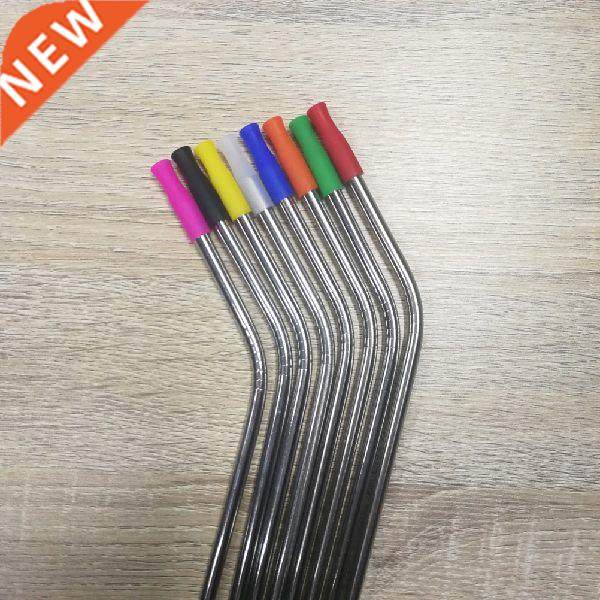 8pcs Straw Tips Nontoxic Practical Straw Covers Silicone
