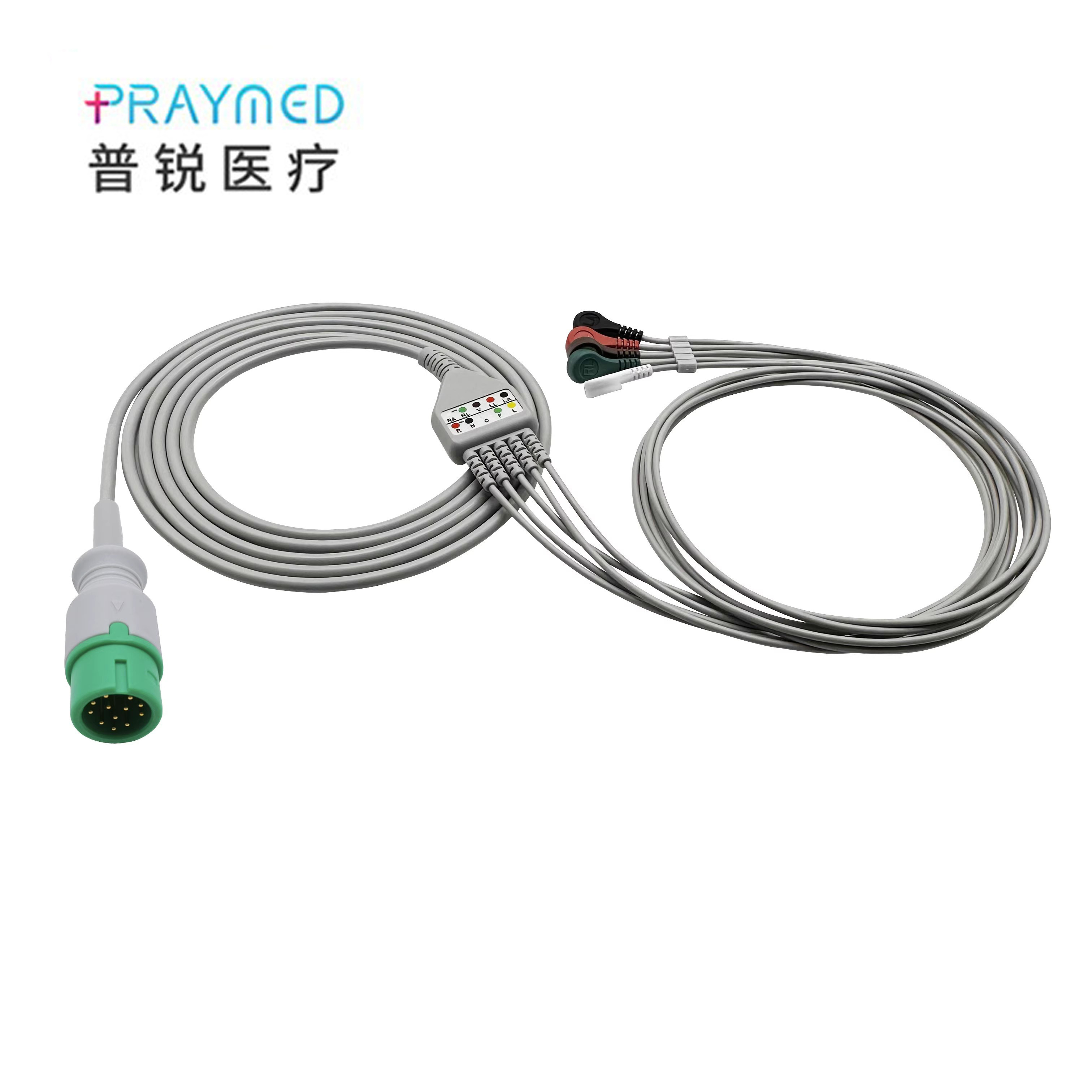 🌟 Ecg monitoring essential: compatible lead wires for kome c70, c60 ...