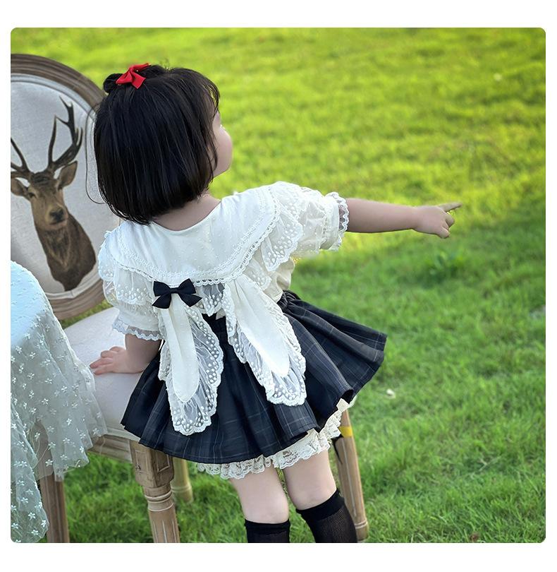 炸屁裙女宝宝女童洛丽塔公主裙夏装jk套装婴儿周岁礼服洋气蓬蓬裙-阿里巴巴