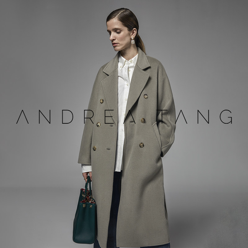 Andrea Tang CAROL双排扣羊毛双面呢大衣：秋冬时尚界的扛把子，你值得拥有！-毛呢外套-淘宝好物网