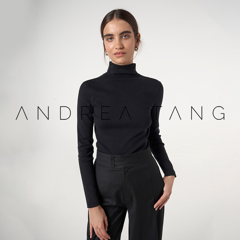 Andrea Tang DAWN 针织衫：山羊绒匹马棉秋冬加厚高领打底衫修身款，穿出高级感！-毛衣-淘宝好物网