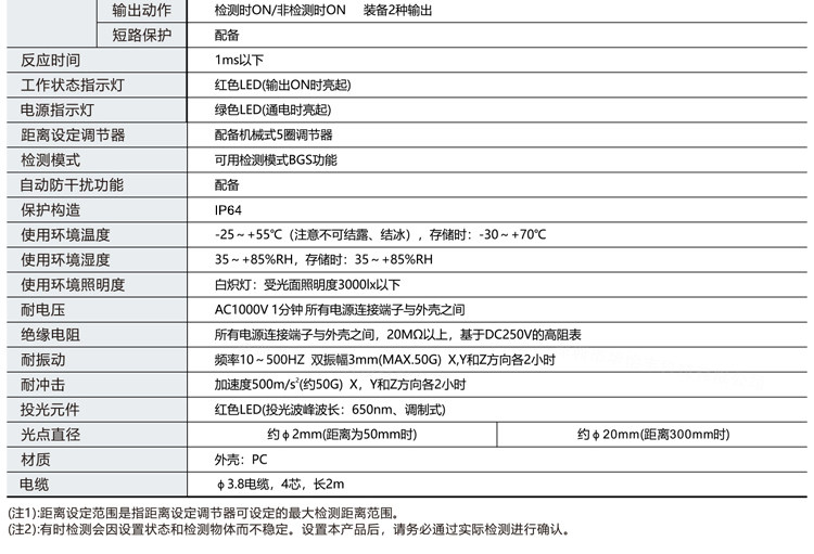 华怡丰LS201-BG300ND背景抑制传感器LS201-BG50ND漫反射型传感器-阿里巴巴