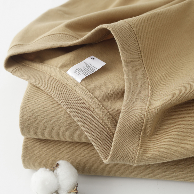 265g卡其色厚磅T恤！大地色系气质王！男女通穿的夏日穿搭神器！-口袋巾-淘宝好物网