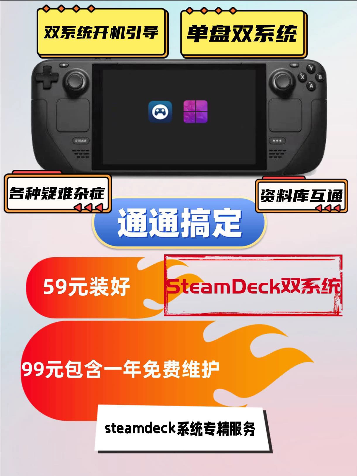 SteamDeck单硬盘双系统怎么装？WIN10/WIN11能同时运行吗？_steam游戏_淘宝游戏网