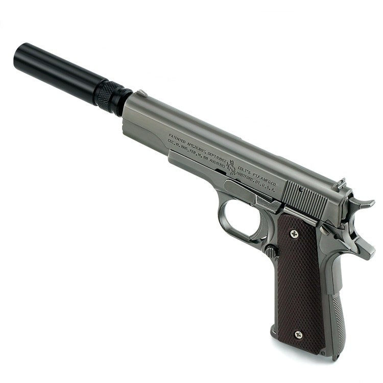 1: 2.05 Kelt M1911 metal alloy gun model simulation boy toy large props ...