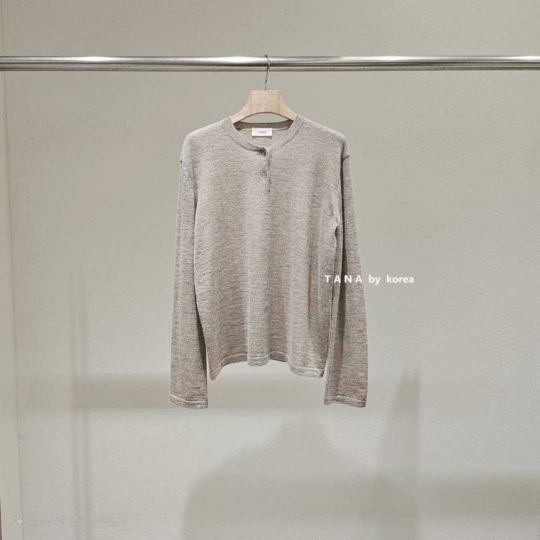 韓國東大門女裝代購 STATEMENT 25秋冬 羊駝毛羊毛長袖針織衫0717