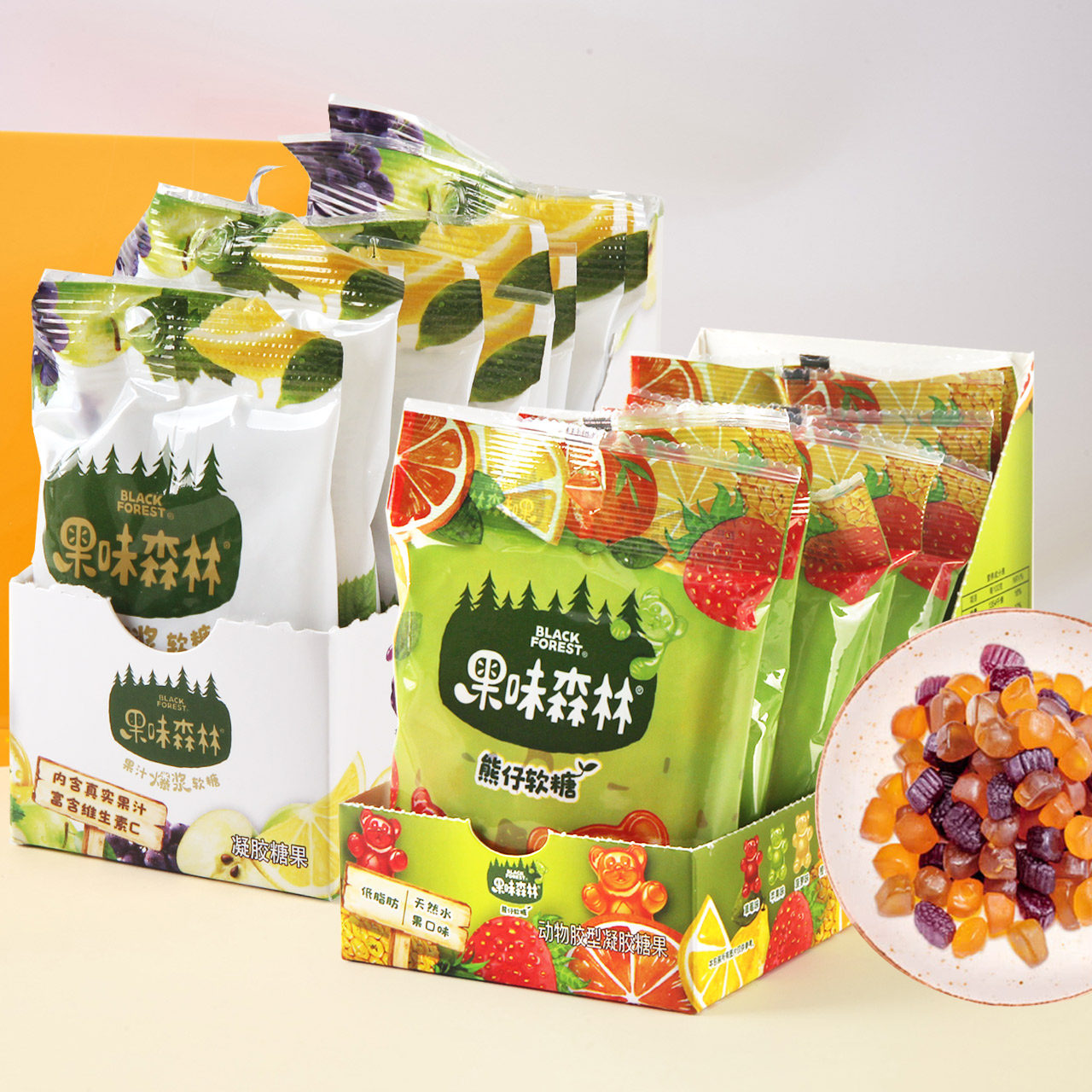 Juice bursting gummies果汁爆漿軟糖果chewing gum零食snacks