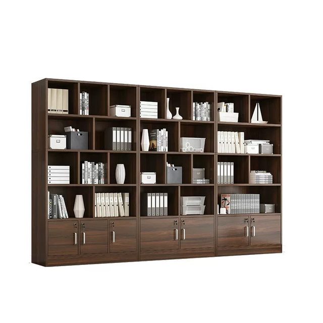 Simplified bookcase partitions, brackets with cabinets, lock floor ...