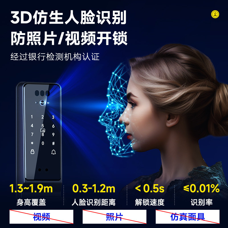 Dilixi Fingerprint Lock Smart Door Lock Home Entrance Security Door ...