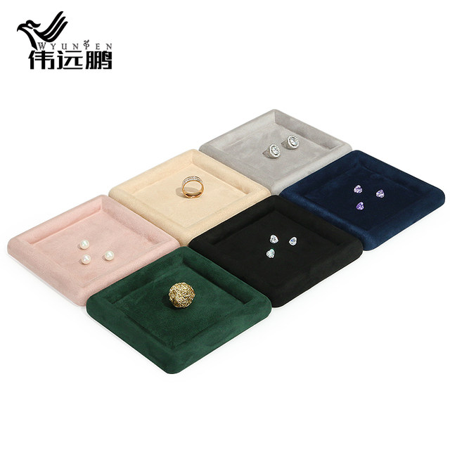 Velvet jewelry display tray glasses watch velvet tray display props ...