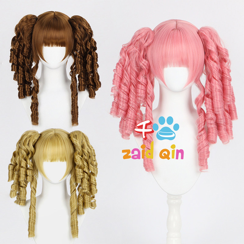 Qianyi elegance roman curly double ponytail lolita wig review｜the two ...