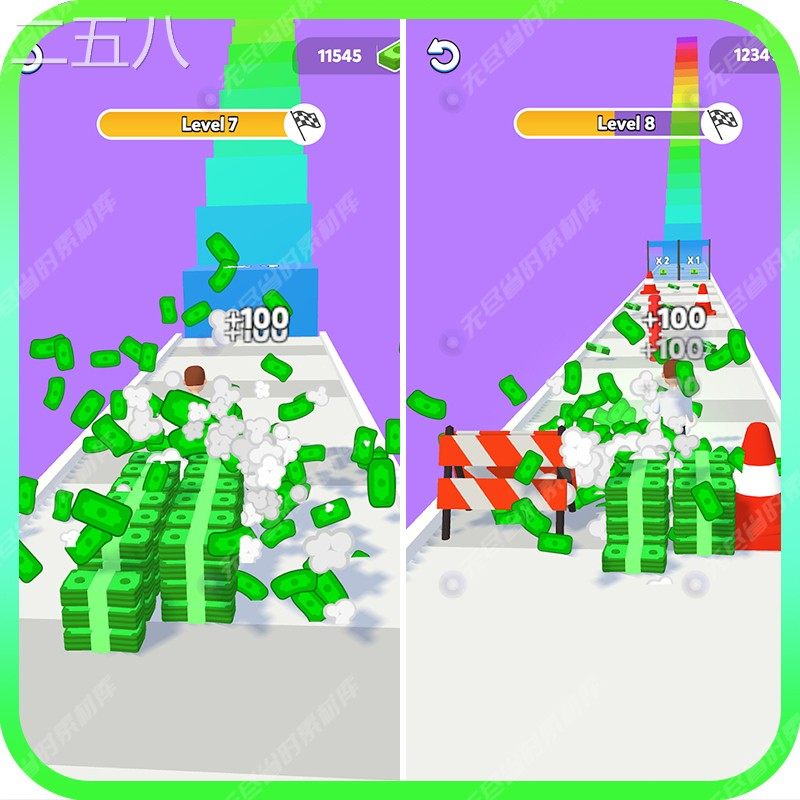 Unity Money Stack Run 3D 金币跑酷躲避障碍物游戏源码到底值不值？0.62元买不到的体验！_游戏推荐_淘宝游戏网