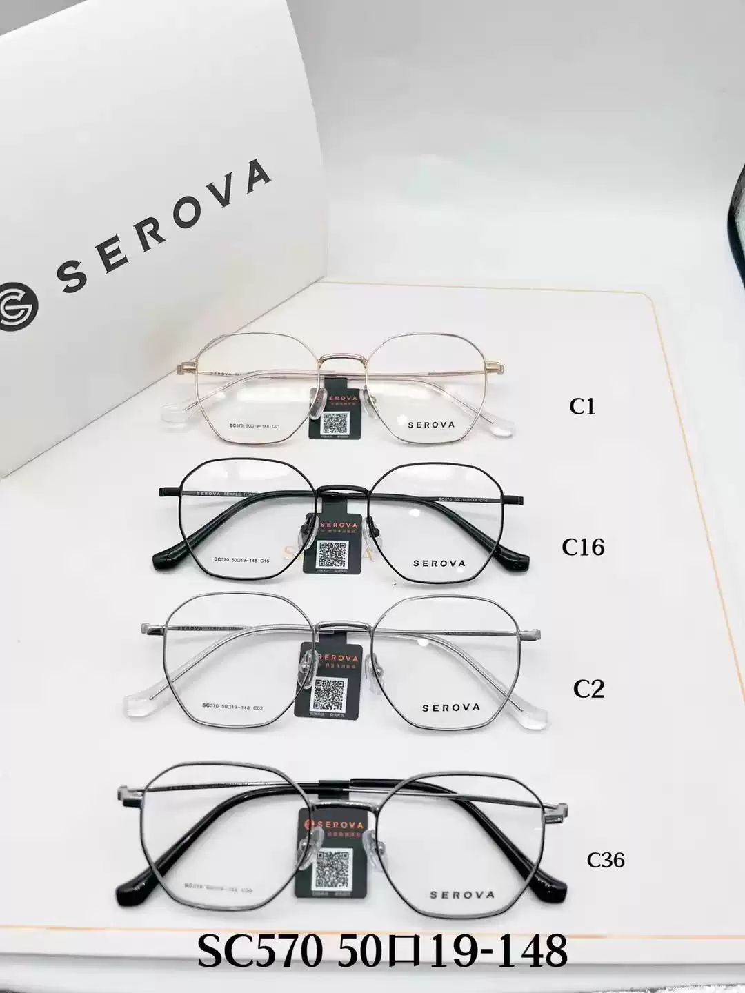 施洛华SF SL系列大框眼镜架 男女士通用防蓝光镜片搭配板材加金属材质