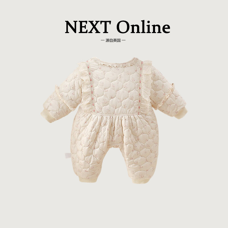 British Next Baby 100-Day Clothes Winter Pink Pastoral Style Fleece ...