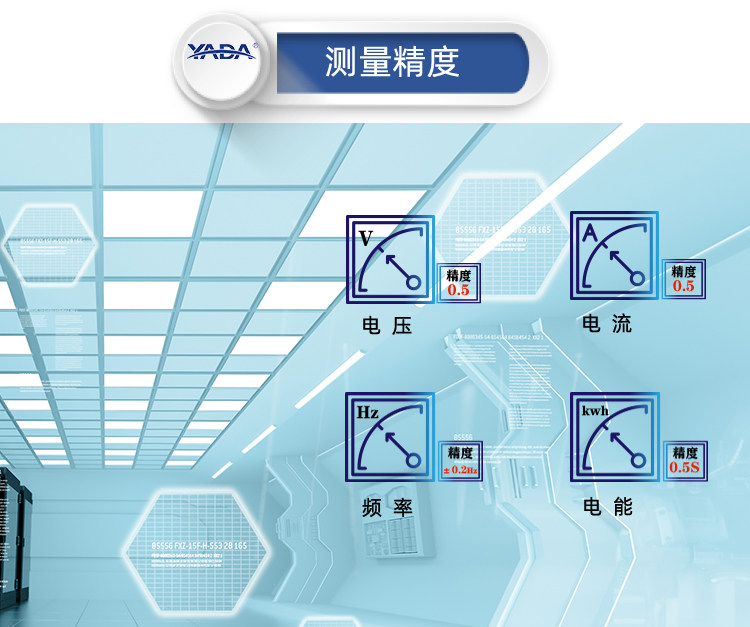 雅达//ET903-E系列智能多功能电表嵌入安装开孔配485谐波测量-阿里巴巴