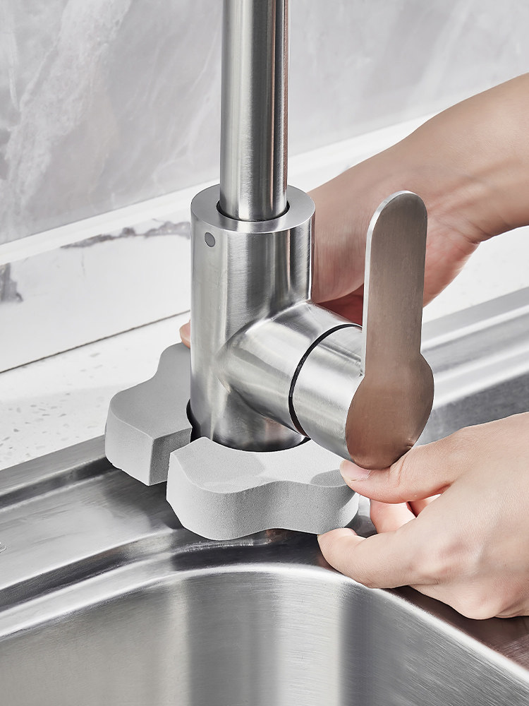 Japanese flower faucet sponge wipe to prevent scale and remove water ...