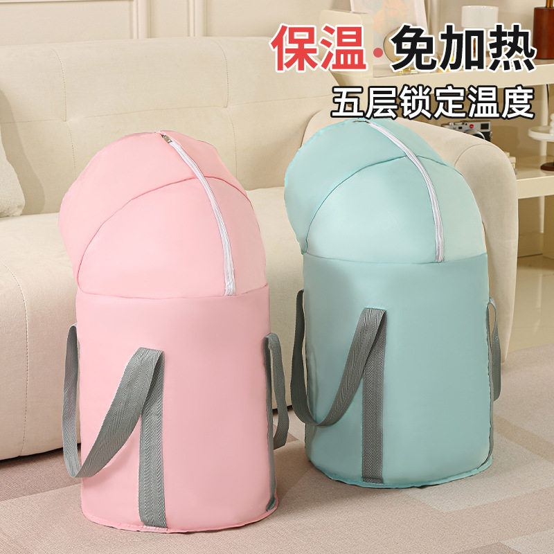 Foldable foot bath bag that goes over the calf! portable, constant ...