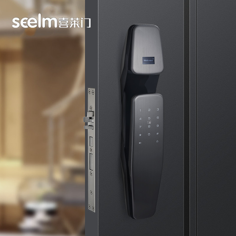 Festive Door Lock Fingerprint Lock Home Security Door Intelligent Lock ...