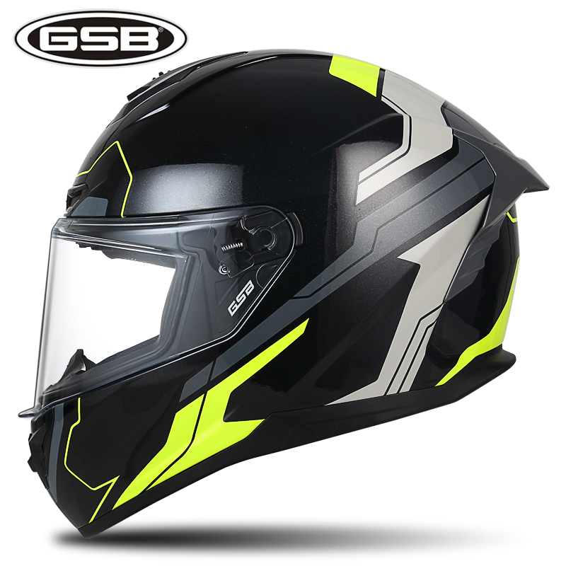 [USD 377.54] GSB Helmet Motorcycle Full Helmet Unisex Cute Motorcycle Cruise Full Coverage Four ...