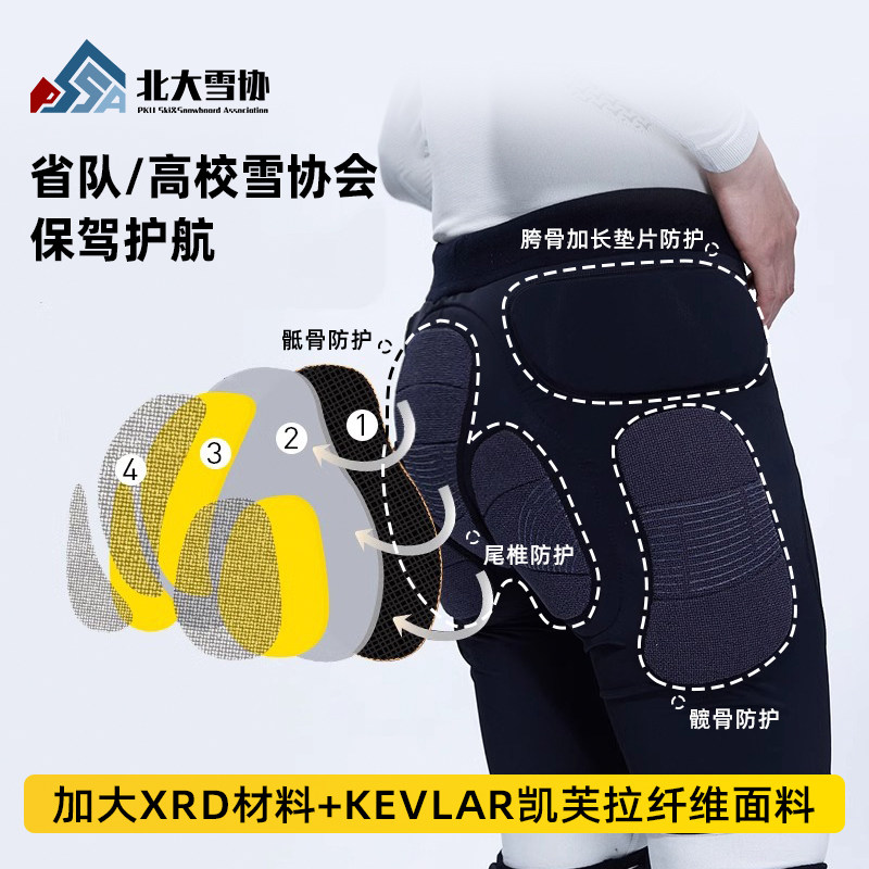 Antspro XRD护臀滑雪凯夫拉护具套装：🏂滑雪新宠，告别摔跤疼痛，轻松驾驭雪道！ -滑雪护具-淘宝好物网