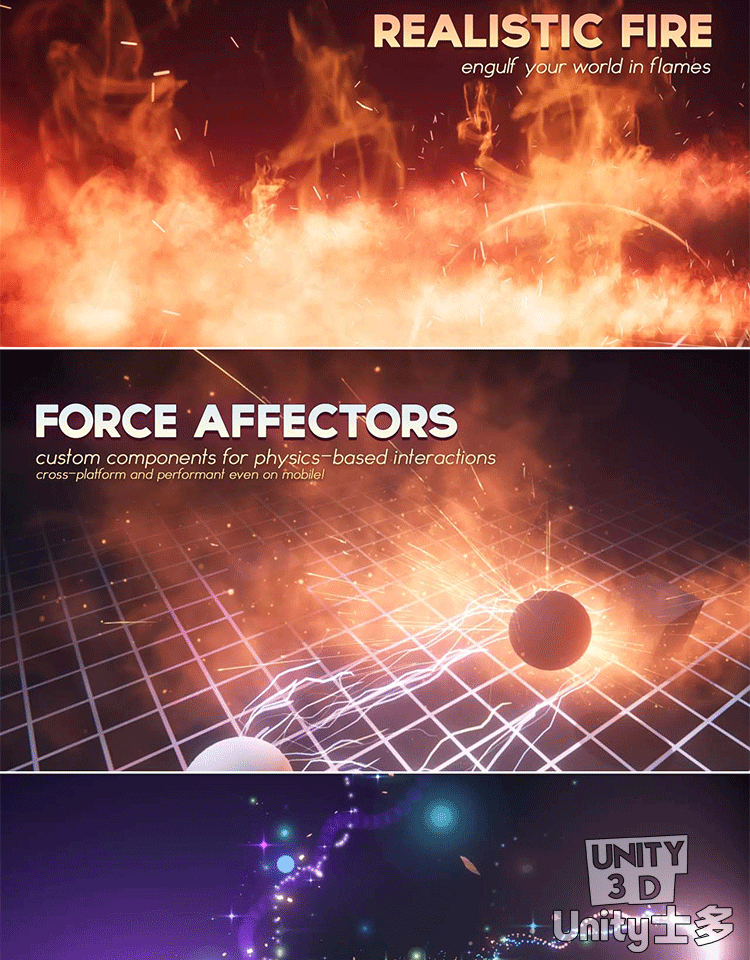 Unity3D烟火焰火花暴风闪电冲击波U3D粒子特效Ultimate VFX 3.5.2 - 粒子特效 - 绘图狗-设计灵感素材集散地