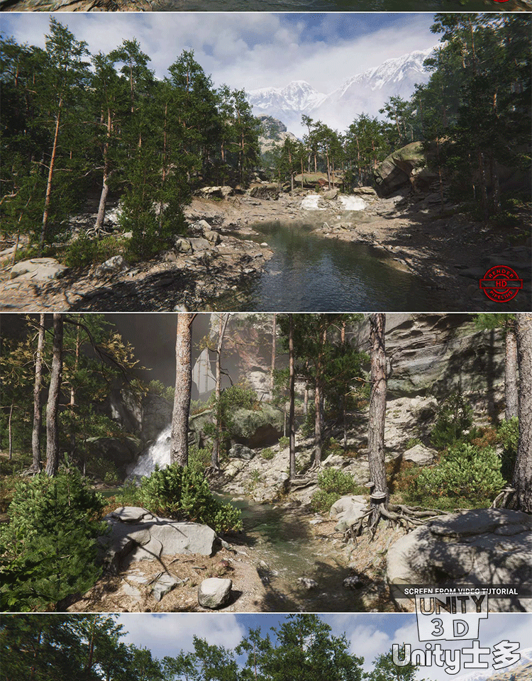 Unity写实自然场景Mountain Environment -Dynamic Nature v1.5.1 - 场景模型 - 绘图狗-设计灵感素材集散地