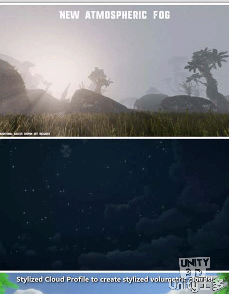 Unity3D动态体积云天空Volumetric Clouds Sky Modular Weather - 其他 - 绘图狗-设计灵感素材集散地