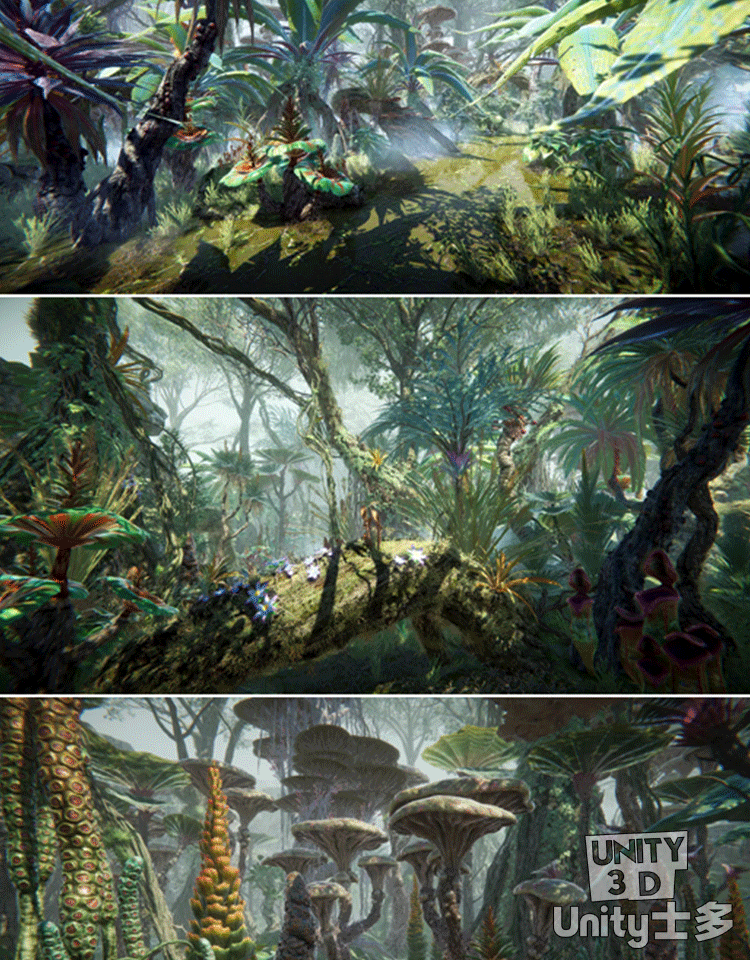 Unity科幻外星球幻想森林树木灌木模型Alien Fantasy Forest 1.2 - 场景模型 - 绘图狗-设计灵感素材集散地