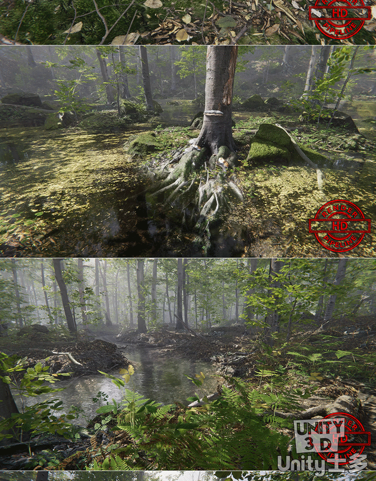 Unity3D动态森林场景Forest Environment - Dynamic Nature 1.8.3 - 场景模型 - 绘图狗-设计灵感素材集散地