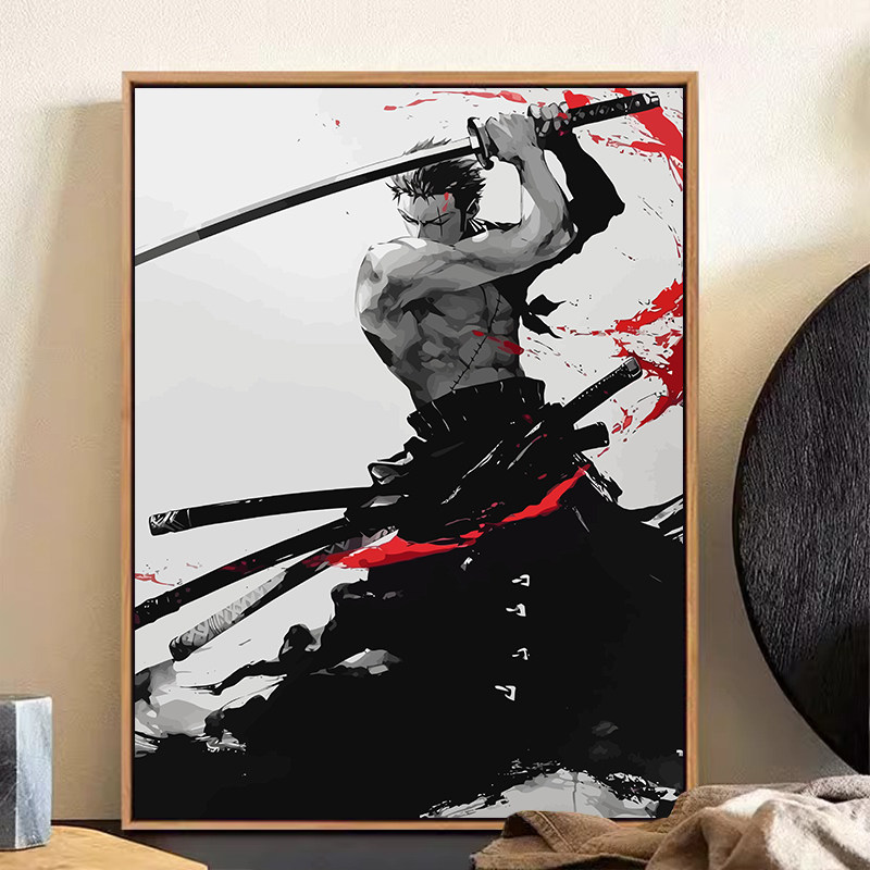 🔥 Shocking! the secrets hidden in this ink wash style one piece zoro ...