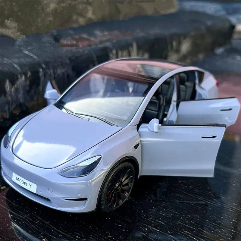 1:24 Tesla Model Y SUV Alloy Car Model Diecast Metal Toy Veh
