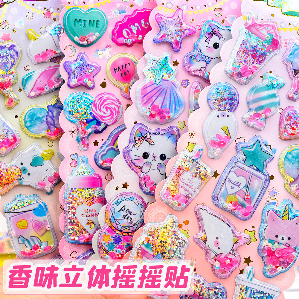 This one Are these 3d phone case stickers with scented beads, cat ...