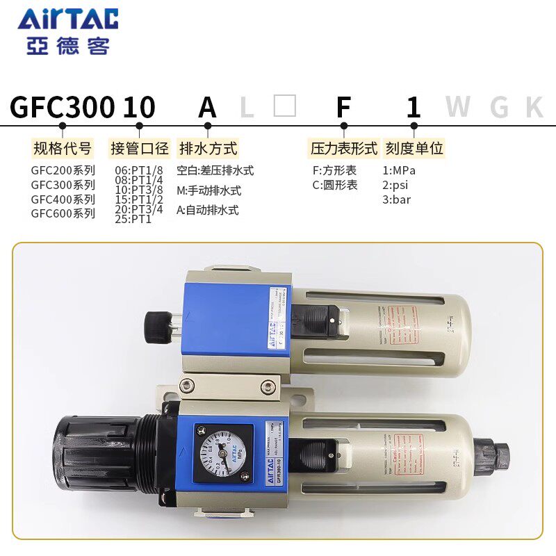 亚德客GFR200-08/GFR300-10/GFR400-15/GFC30010油水分离器二联件：工业神器+高性价比！真实测评+使用全攻略 ...